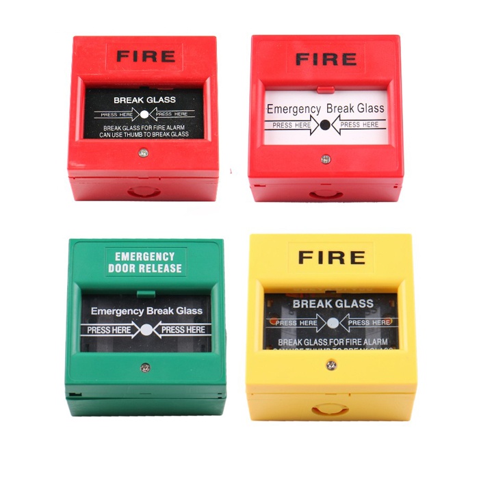 Emergency door release for fire alarm