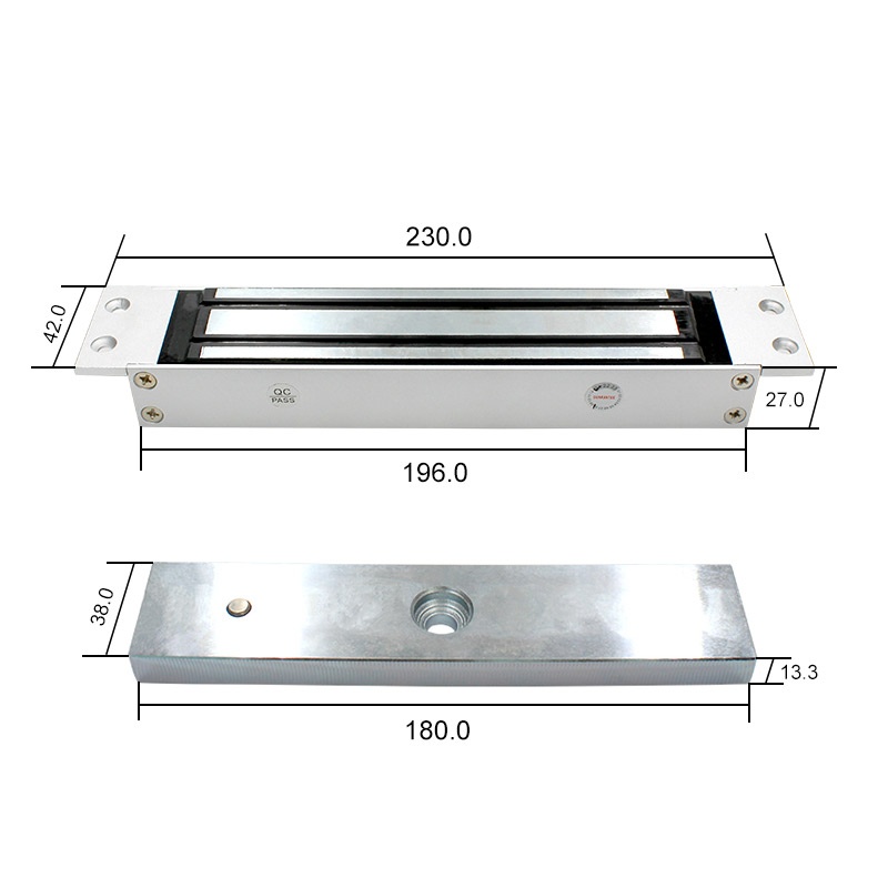 Mortise Magnetic Lock suitable for glass door,metal door,sliding door